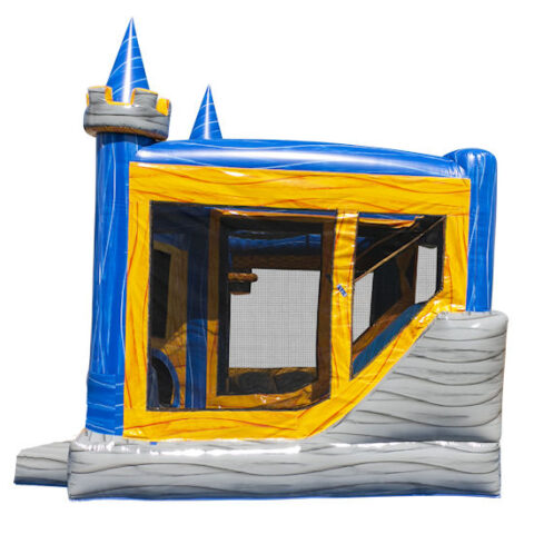 Backyard Orange Crush Castle Tower Combo | Carnival Bounce Rental ...