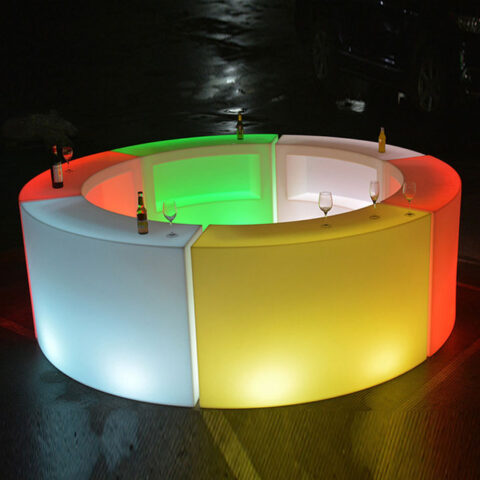 LED Curved Bar | Carnival Bounce Rental | Party Rental & Bounce Houses